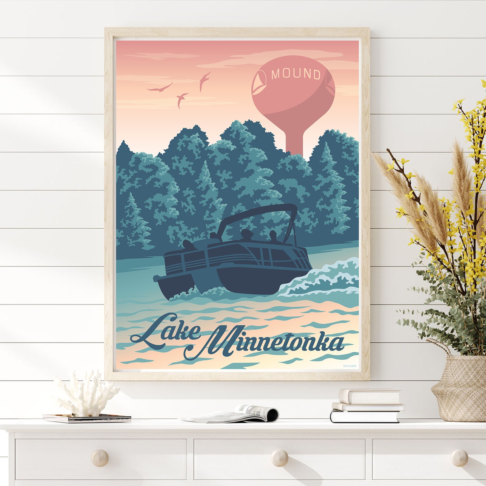 Lake Minnetonka, Pontoon, Mound Poster by Rich Sladek (frame Not ...