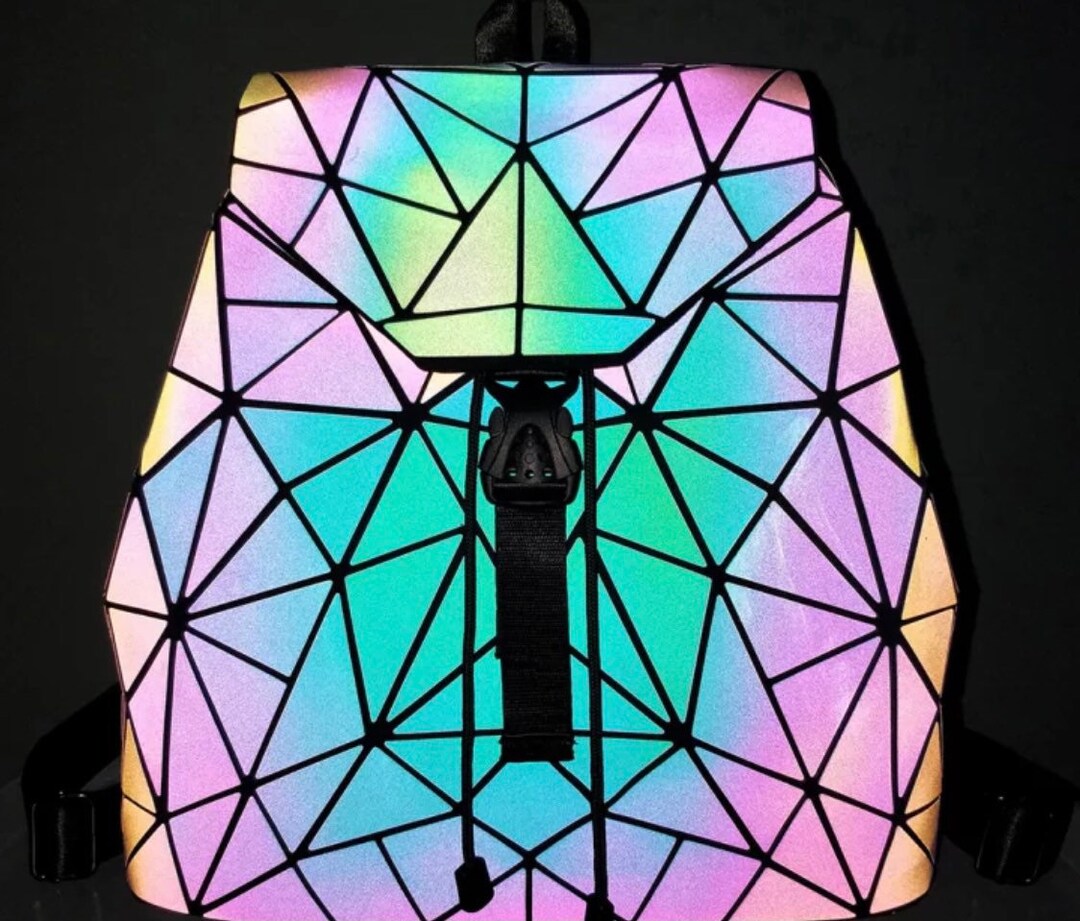 Holographic, Reflective and Geometric Chameleon Type Backpacks. - Etsy