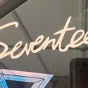 Seventeen Vinyl Sticker Decal - Etsy