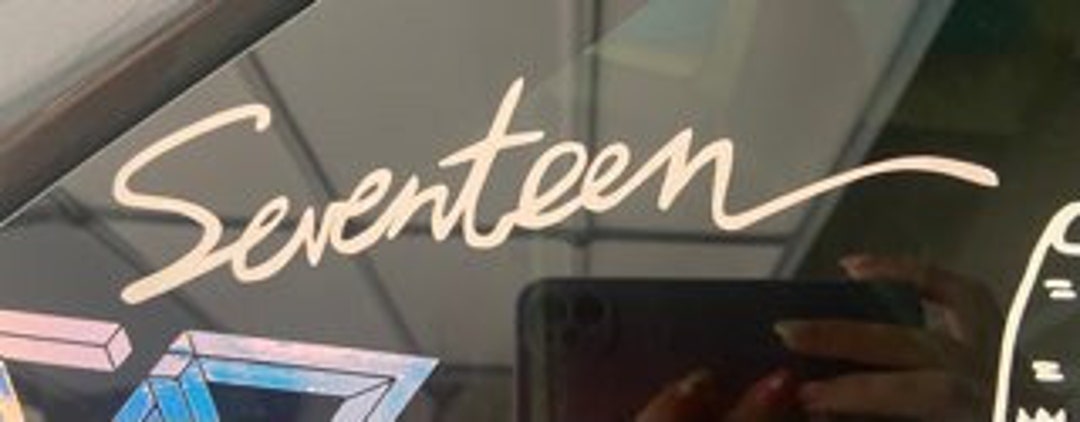 Seventeen Vinyl Sticker Decal - Etsy