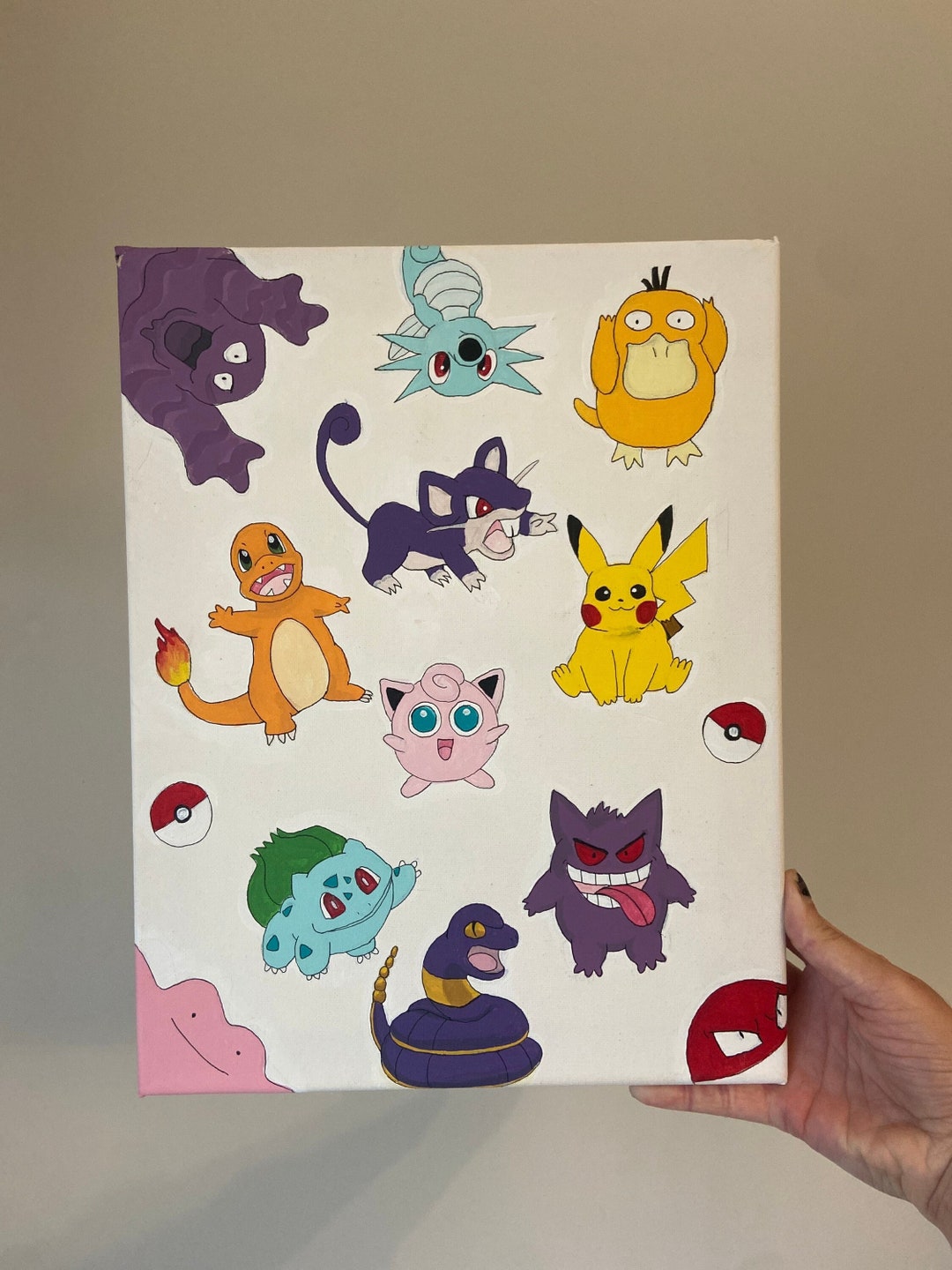 Cute Pokémon Painting, Generation 1 - Etsy