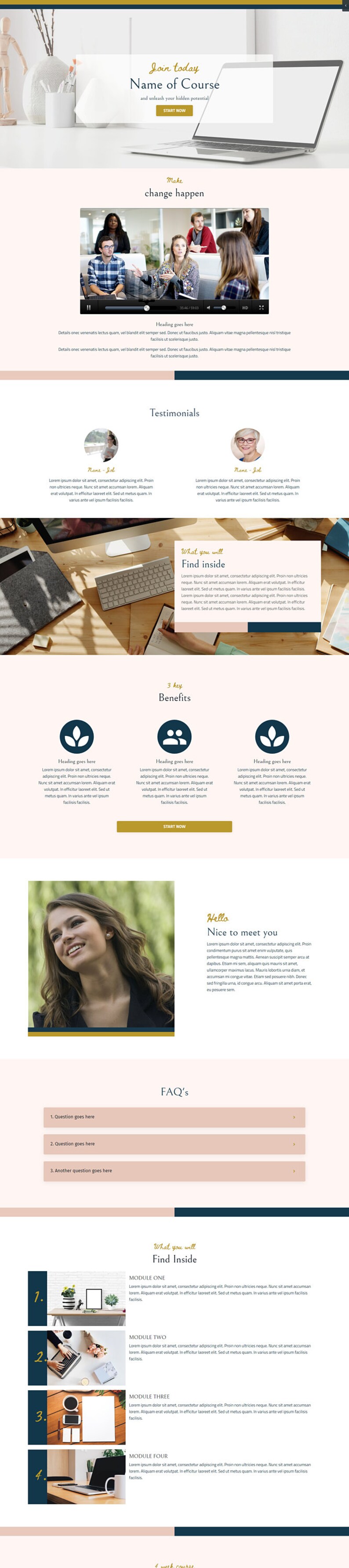 Kajabi Theme Transformation Kajabi Template Pack Kajabi Etsy