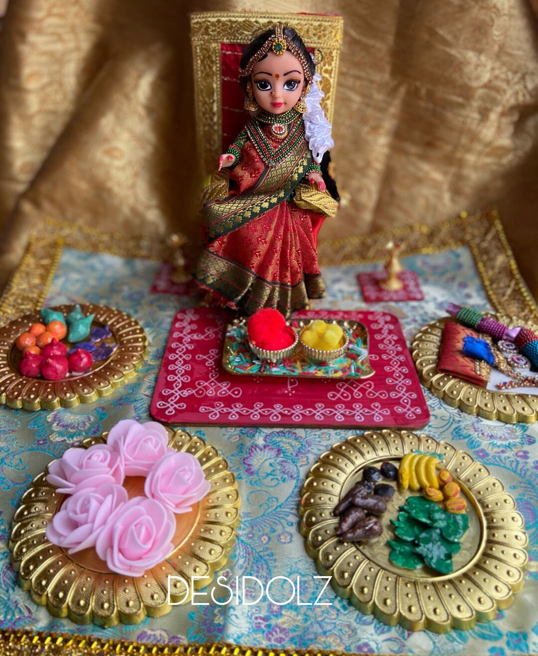 Seemantham Doll / Baby Shower Doll / Indian Doll / Valaikappu - Etsy