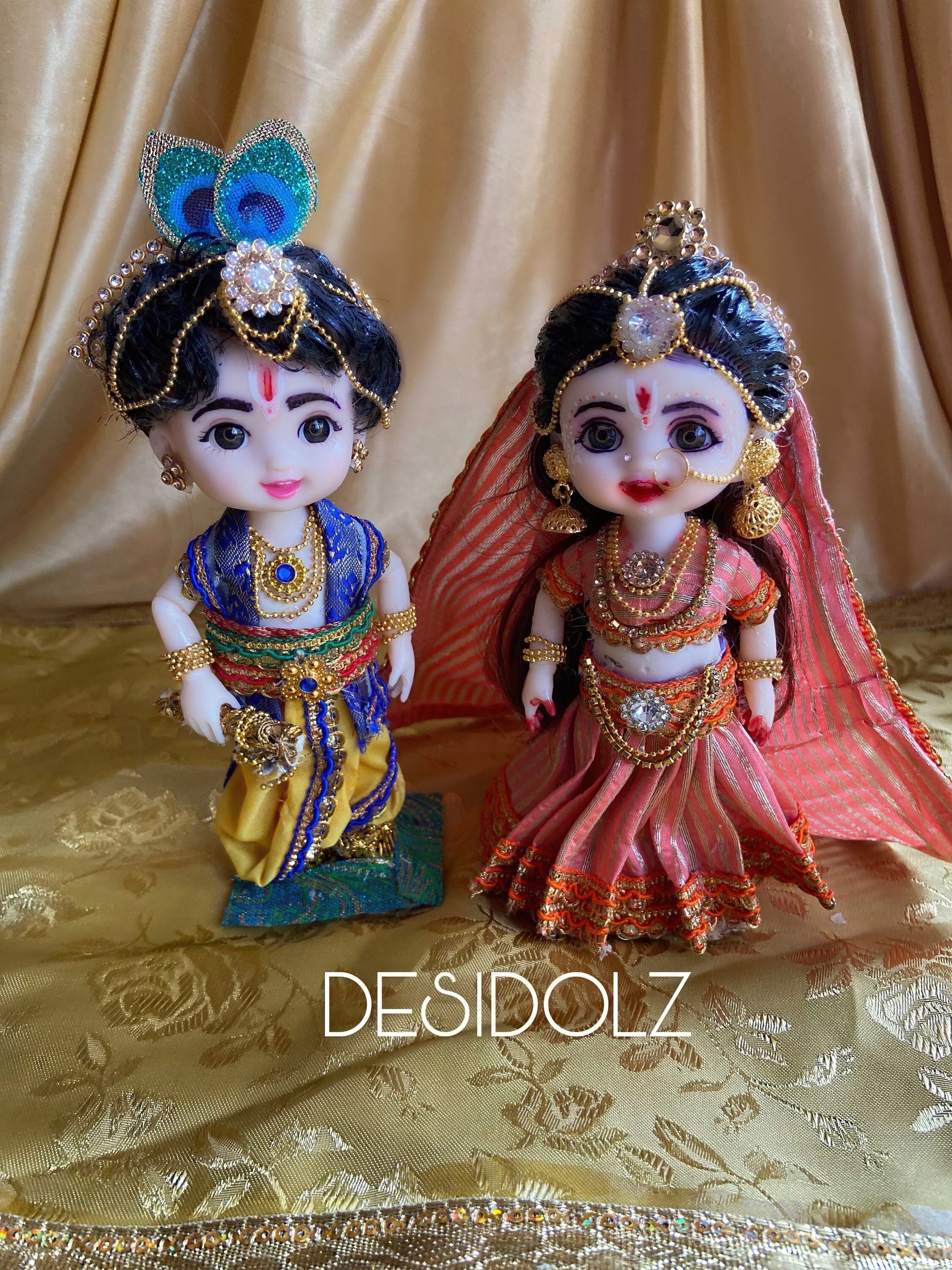 Radha Krishna Doll / Radhakrishna Idols / Janmashtami/ Golu Dolls ...