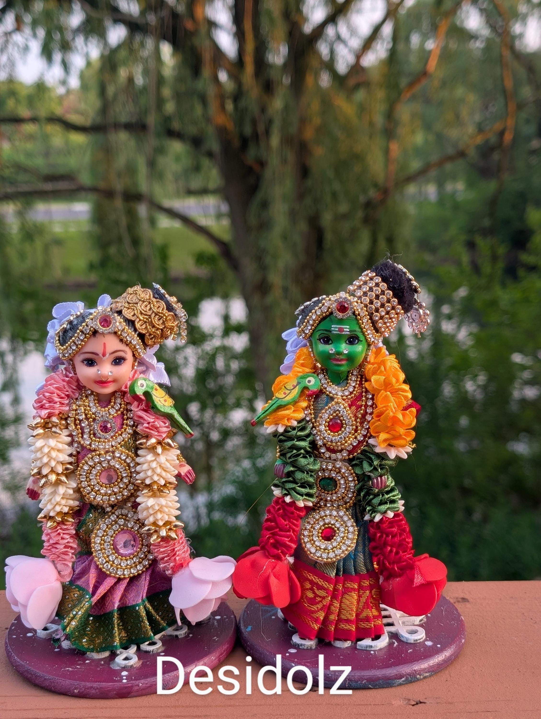 Aandal Doll / Meenakshi Amman / Godadevi Doll / Navarathri Dolls ...