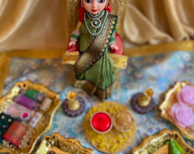 Seemantham Doll / Baby Shower Doll / Indian Doll / Valaikappu Doll ...
