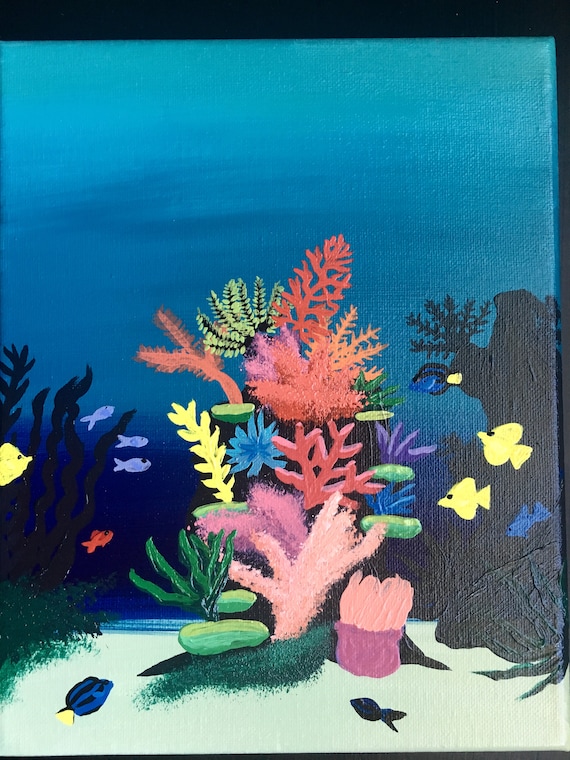 Coral Reef Painting Easy
