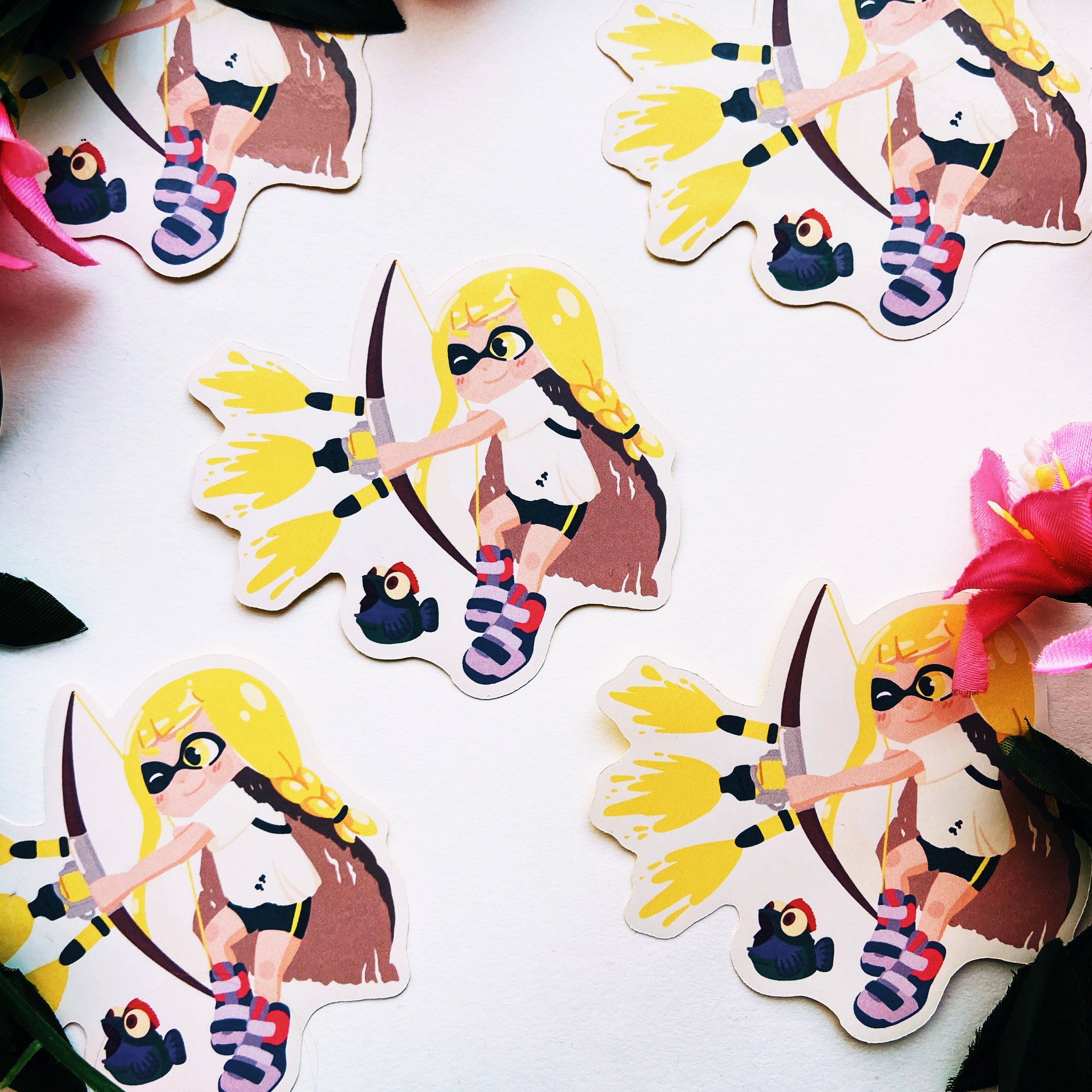 Splatoon 3 Cute Sticker // Inkling Girl Little Buddy off the | Etsy