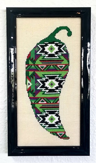 Green Chile Cross Stitch Pattern - PDF Download - Etsy