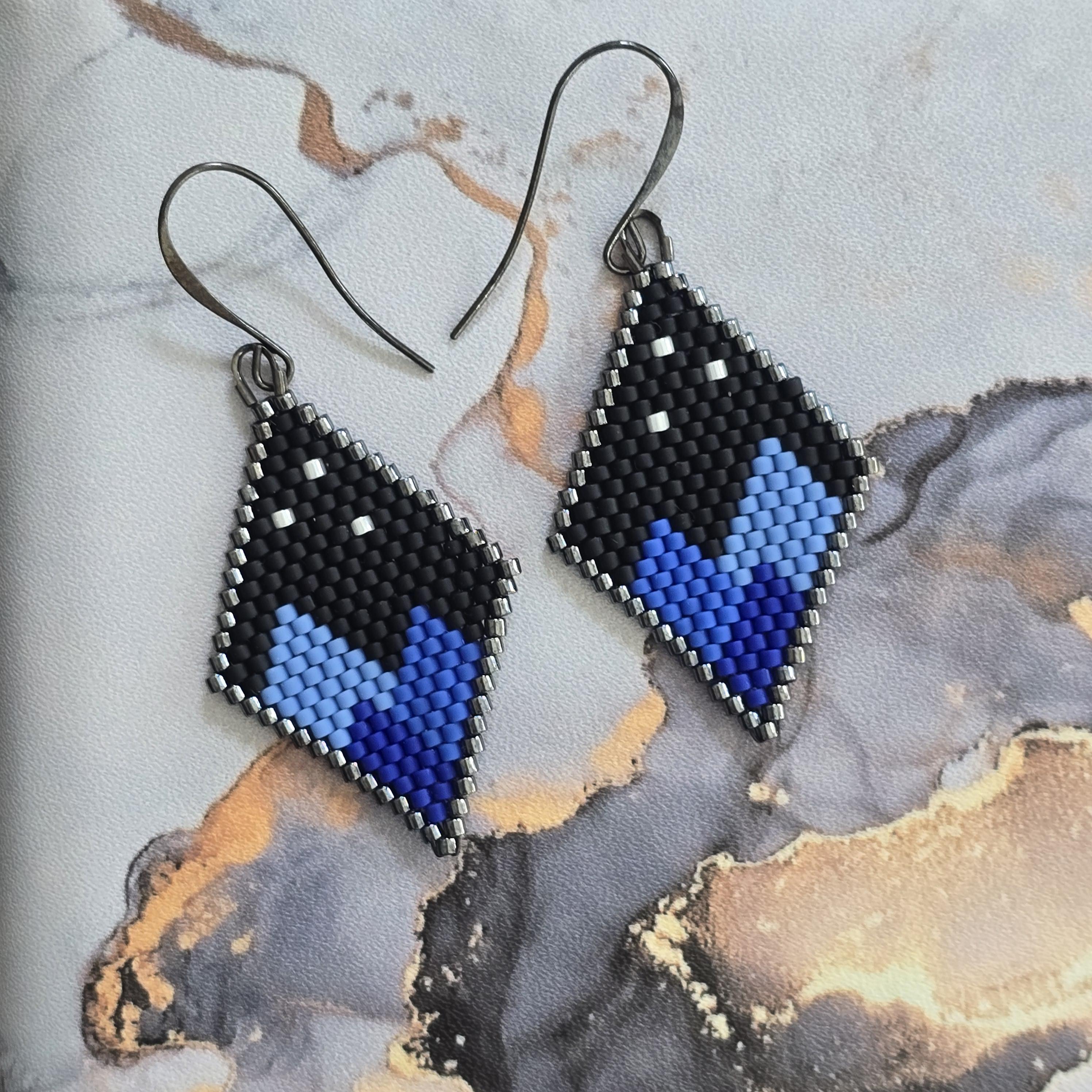 ACOTAR Brick Stitch Earrings Pattern Digital PDF - Beading Velaris - Etsy
