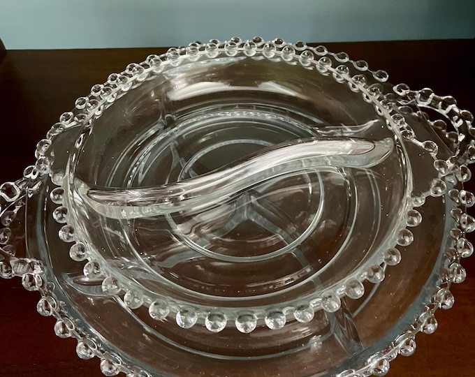 Imperial Glass Candlewick Glassware, Set of 3 Imperial Glass Candlewick ...