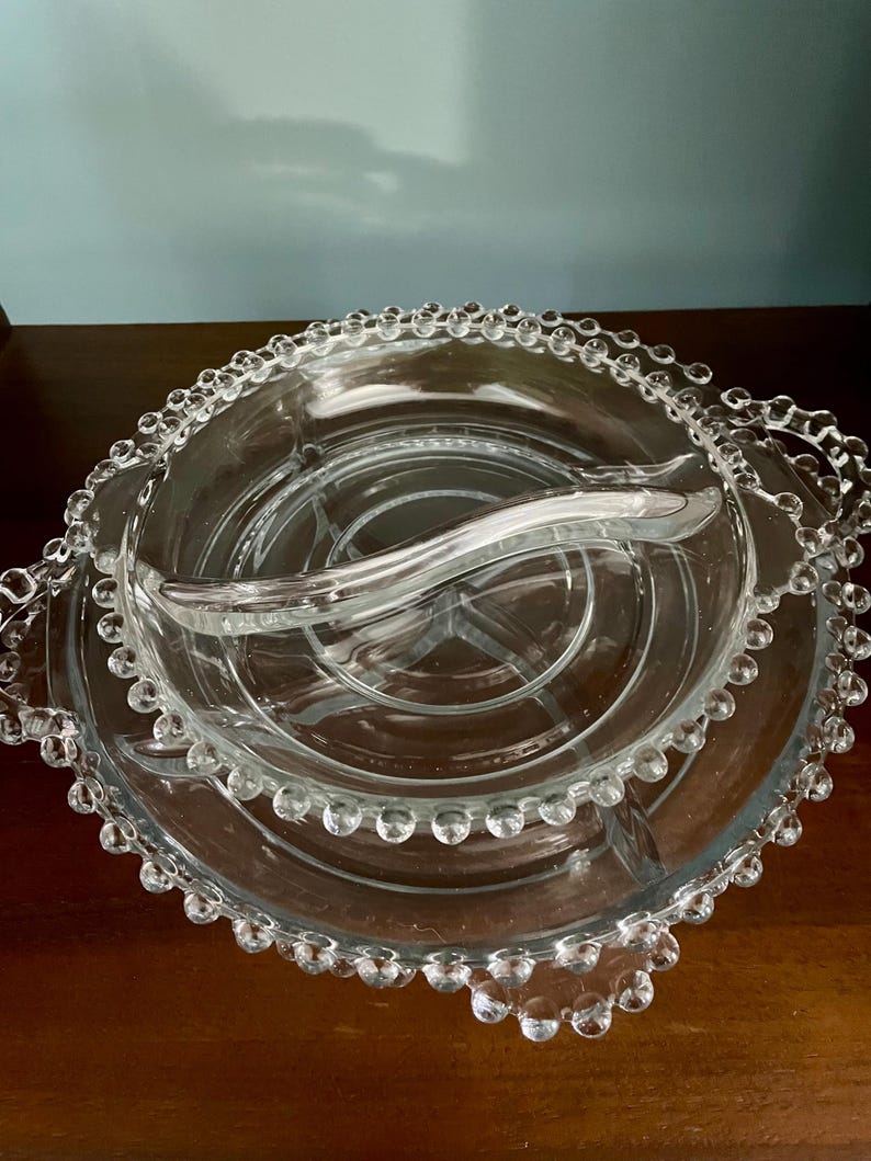 Imperial Glass Candlewick Glassware, Set of 3 Imperial Glass Candlewick ...