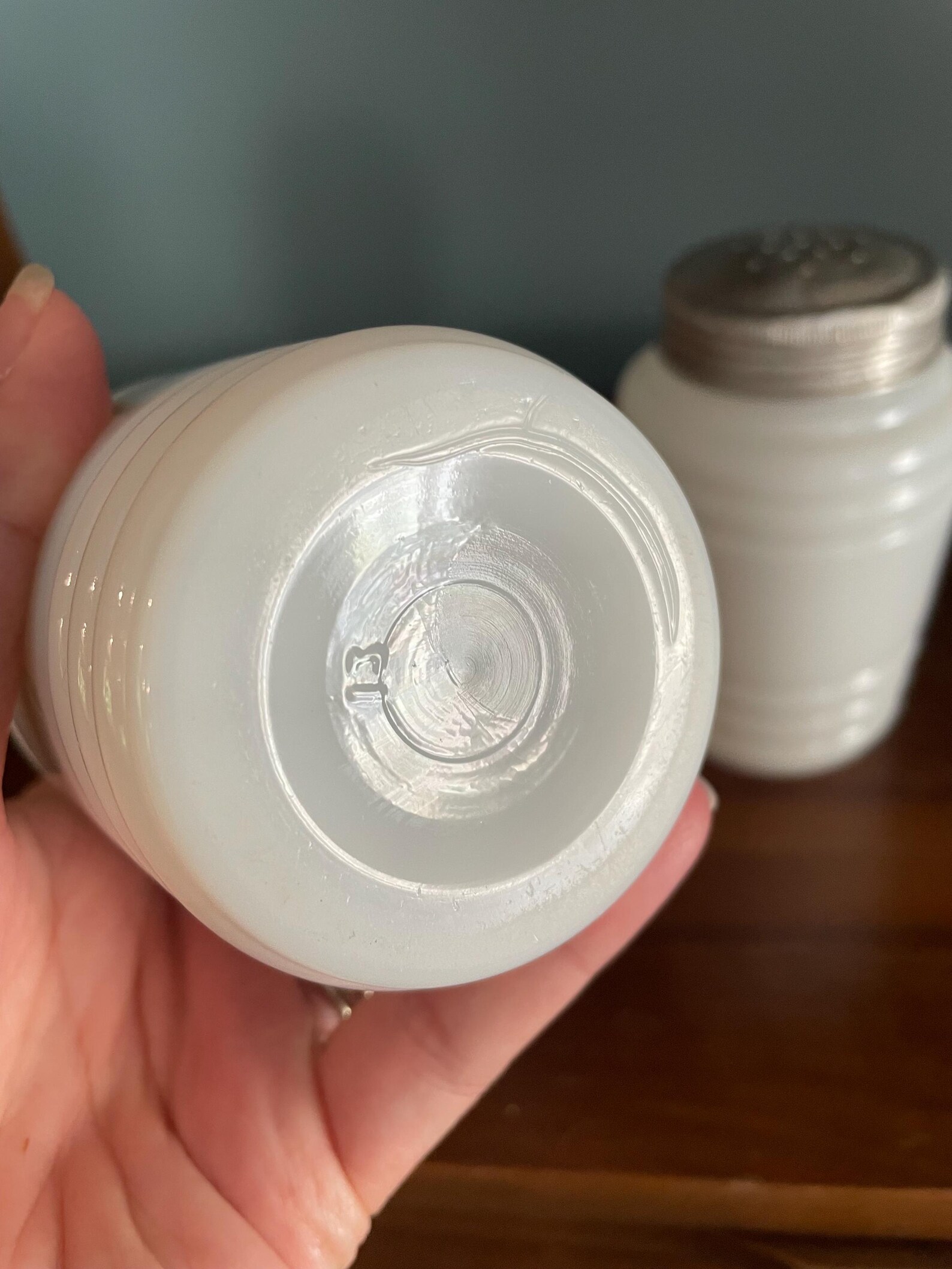 Hazel Atlas Beehive Milk Glass Salt and Pepper Shaker Set, Milk Glass ...