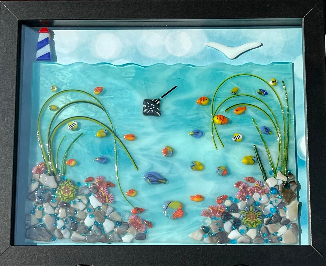 Tropical Fish Shadow Box - Etsy