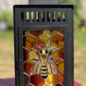 Honeycomb and Bee Lantern - Etsy
