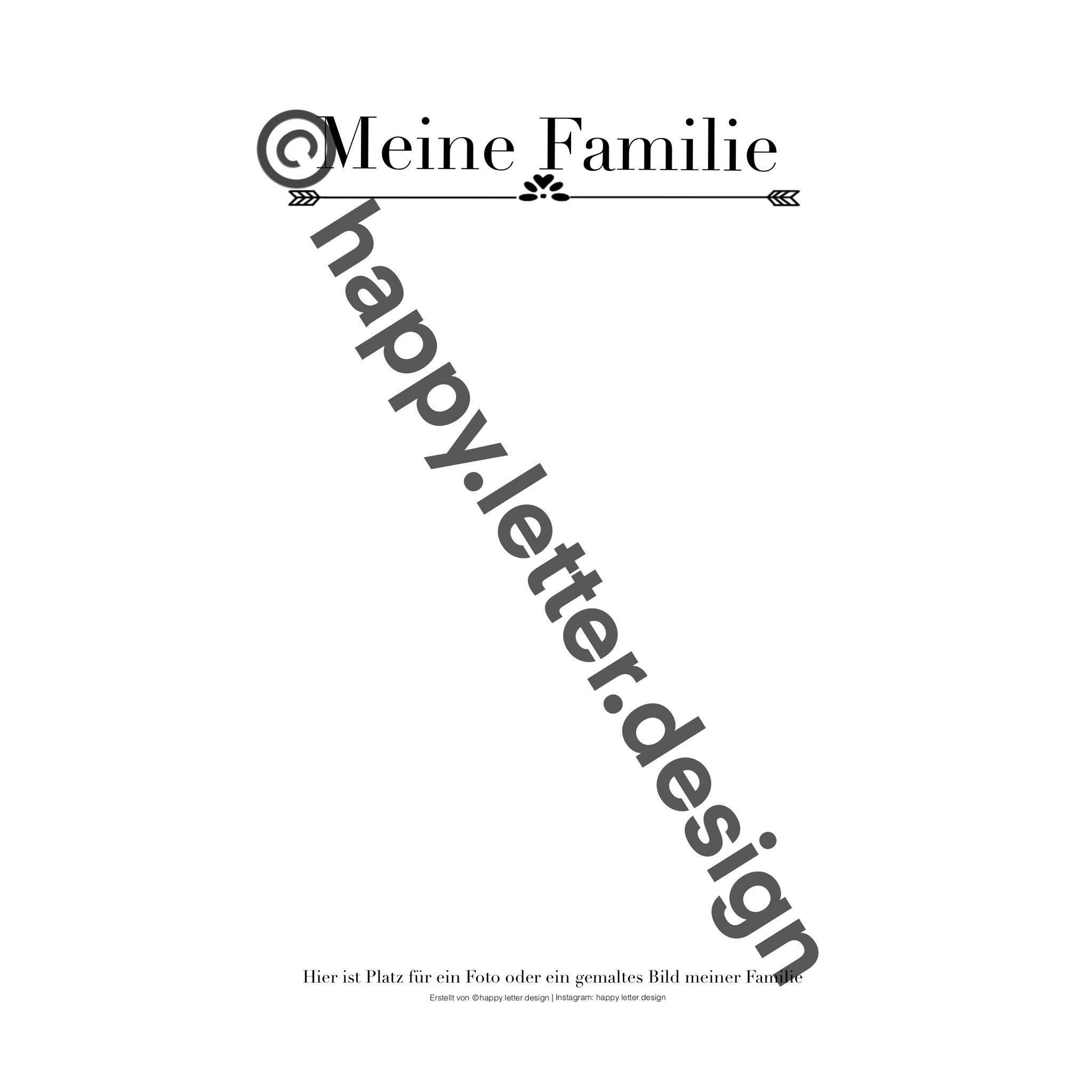 Meine Familie Teil 1 Portfolio Vorlagen Kindergarten Kita | Etsy