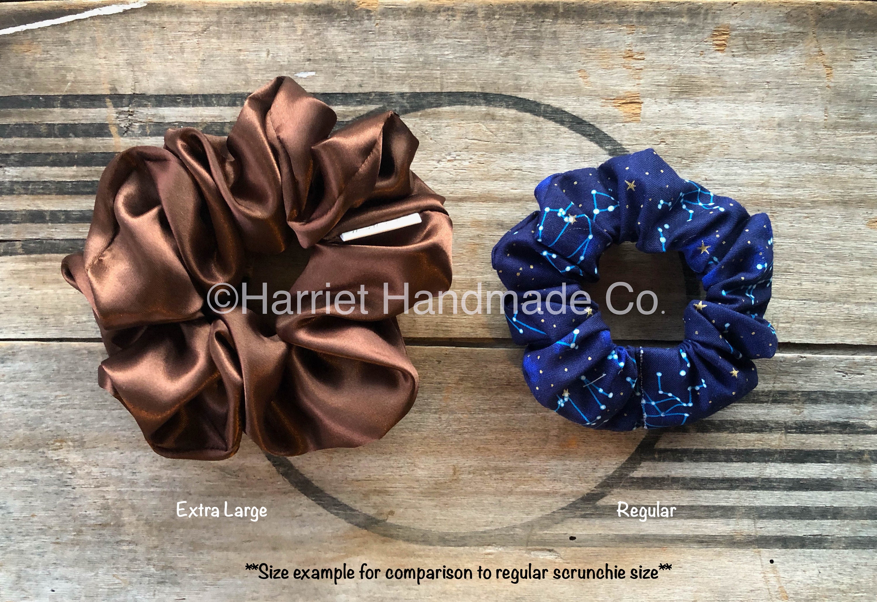 Extra Large Dusty Blue Satin Hair Scrunchie Hair Accessories - Etsy