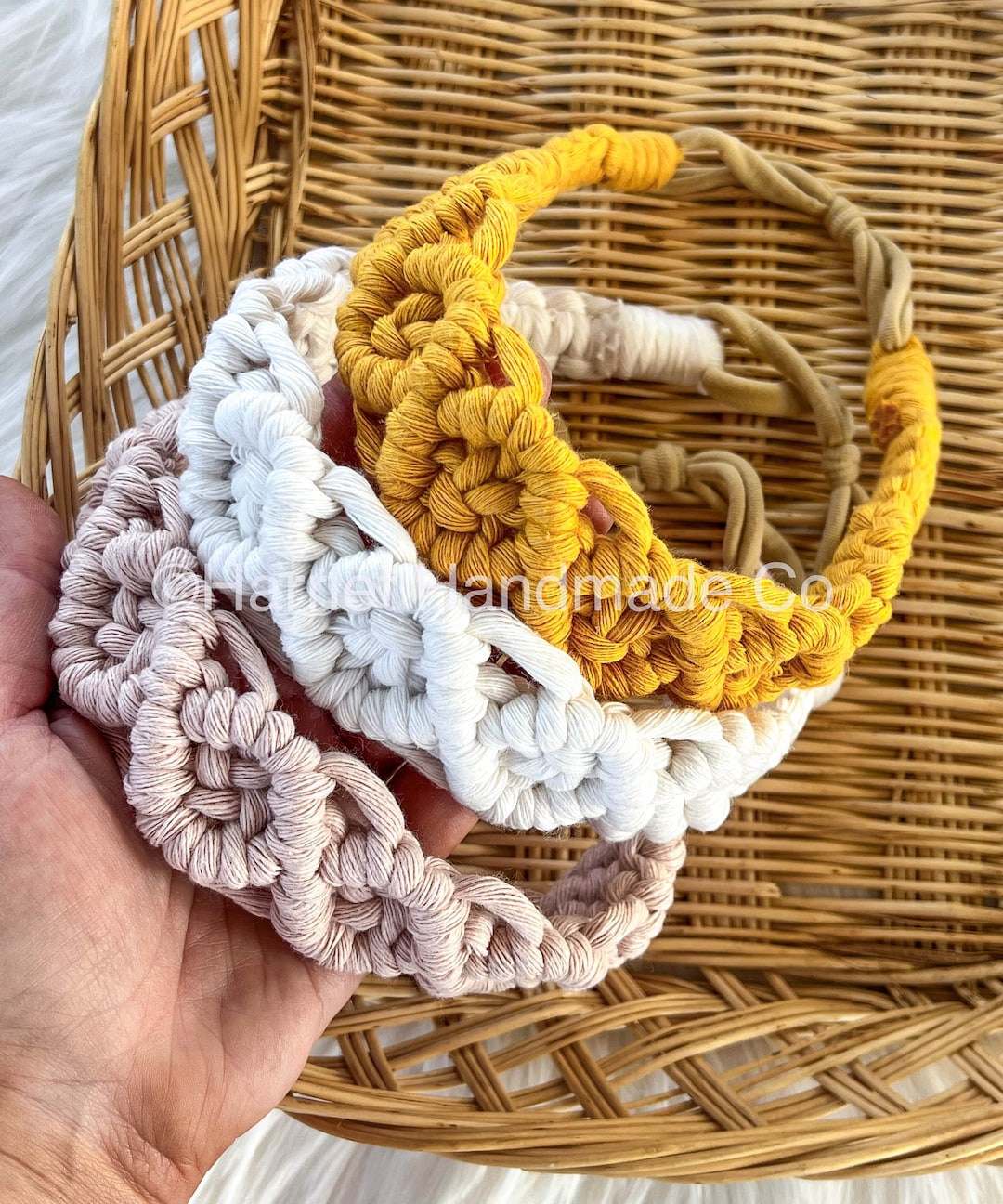 50+ Colors! Macrame Headband | Hair Accessories Stretchy Headband Nylon ...