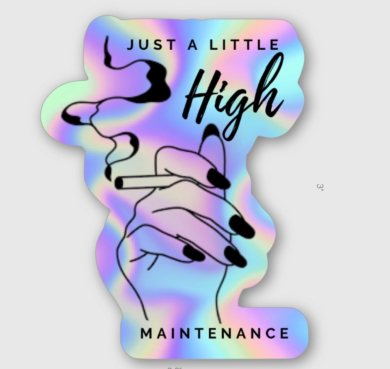High Maintenance Sticker - Etsy