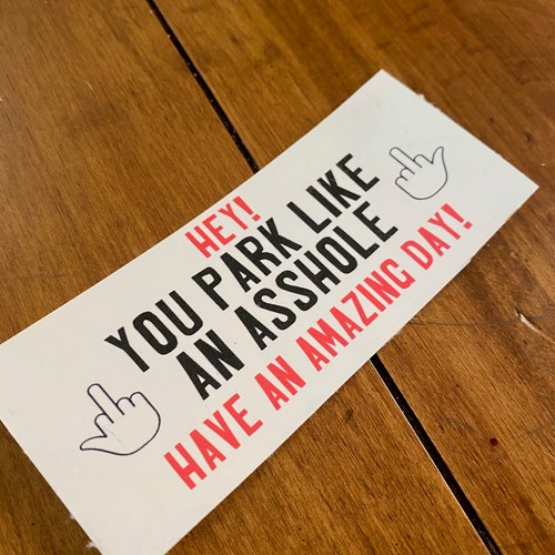 Printable BAD Parking Tickets Instant Download Coloring - Etsy