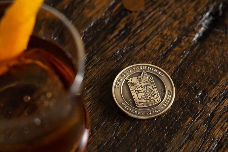 The Cocktail Coin - Old Fashioned Edition - Etsy