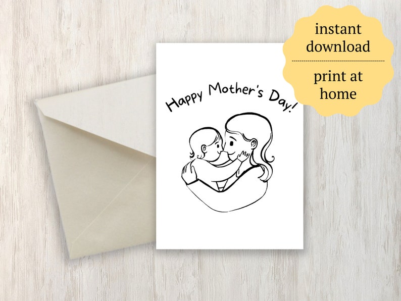 Mother'S Day Card Ideas Black And White