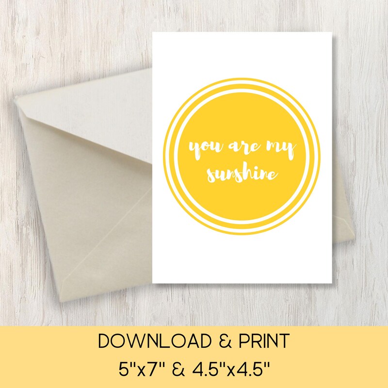 Sunshine Cards - Etsy