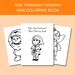 Printable Kids Halloween Costumes Mini Coloring Book | Printable ...