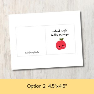 Printable Card Cutest Apple in the Orchard | PDF Digital Download ...
