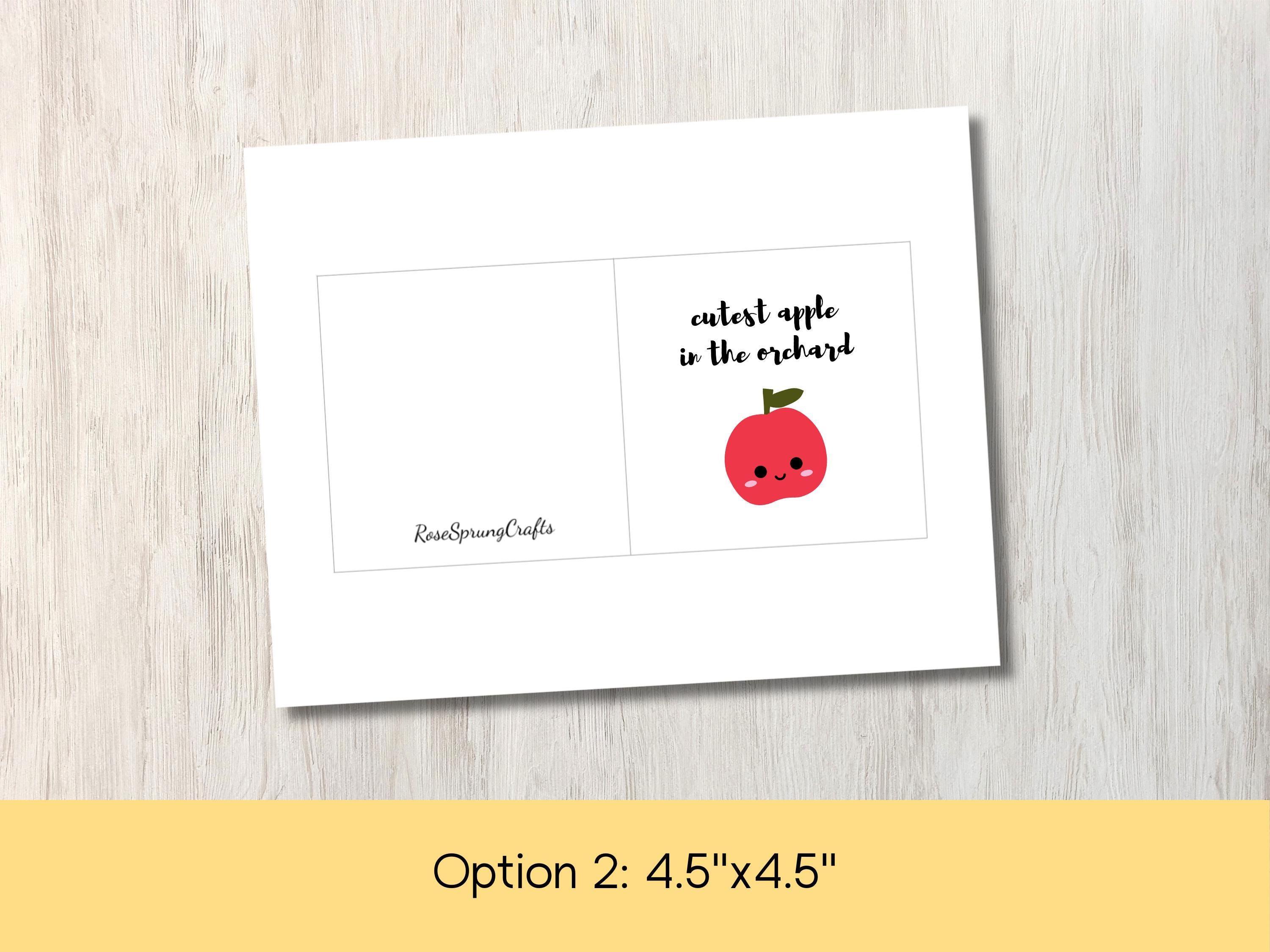 Printable Card Cutest Apple in the Orchard | PDF Digital Download ...