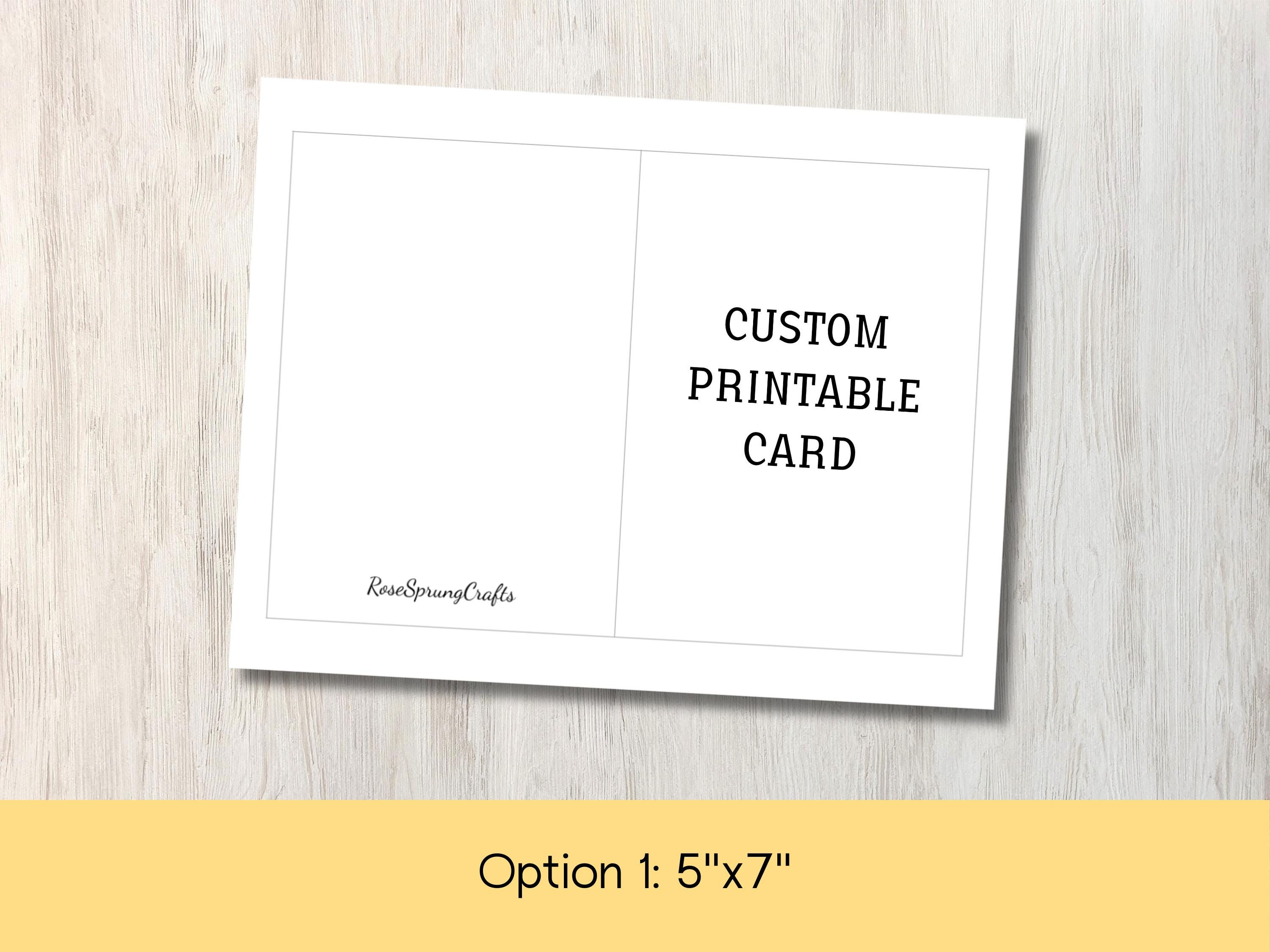 Custom Printable Card | Personalized Card Download | Digital Download ...