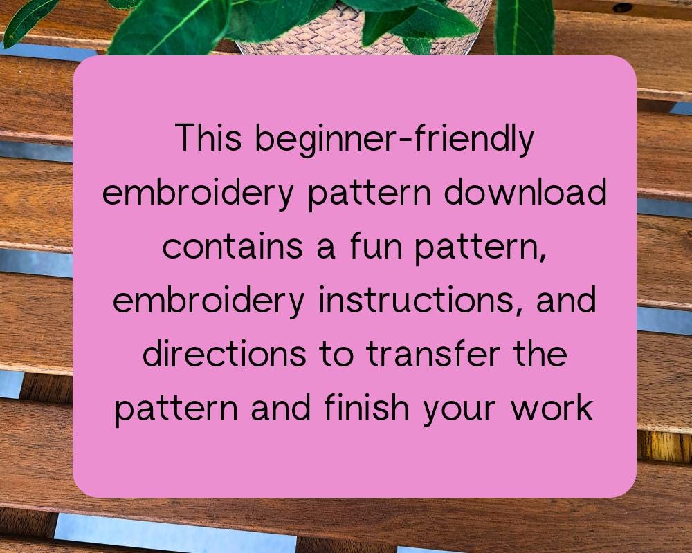 Rainbow and Clouds PDF Embroidery Pattern, Beginner Hand Embroidery ...