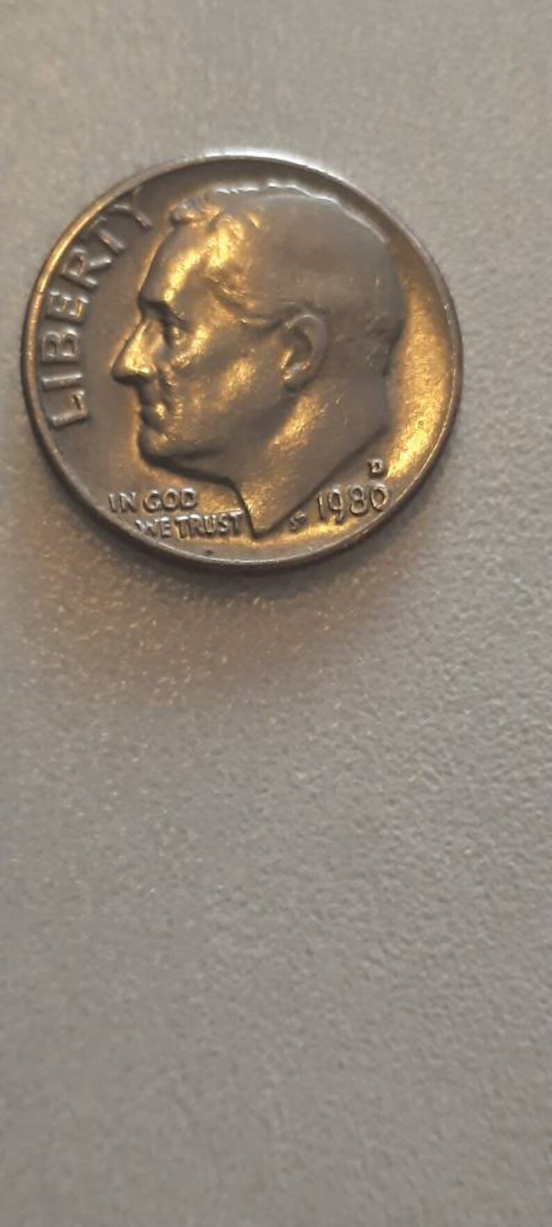 1980-D Roosevelt Dime. DD Reverse. New Price | Etsy
