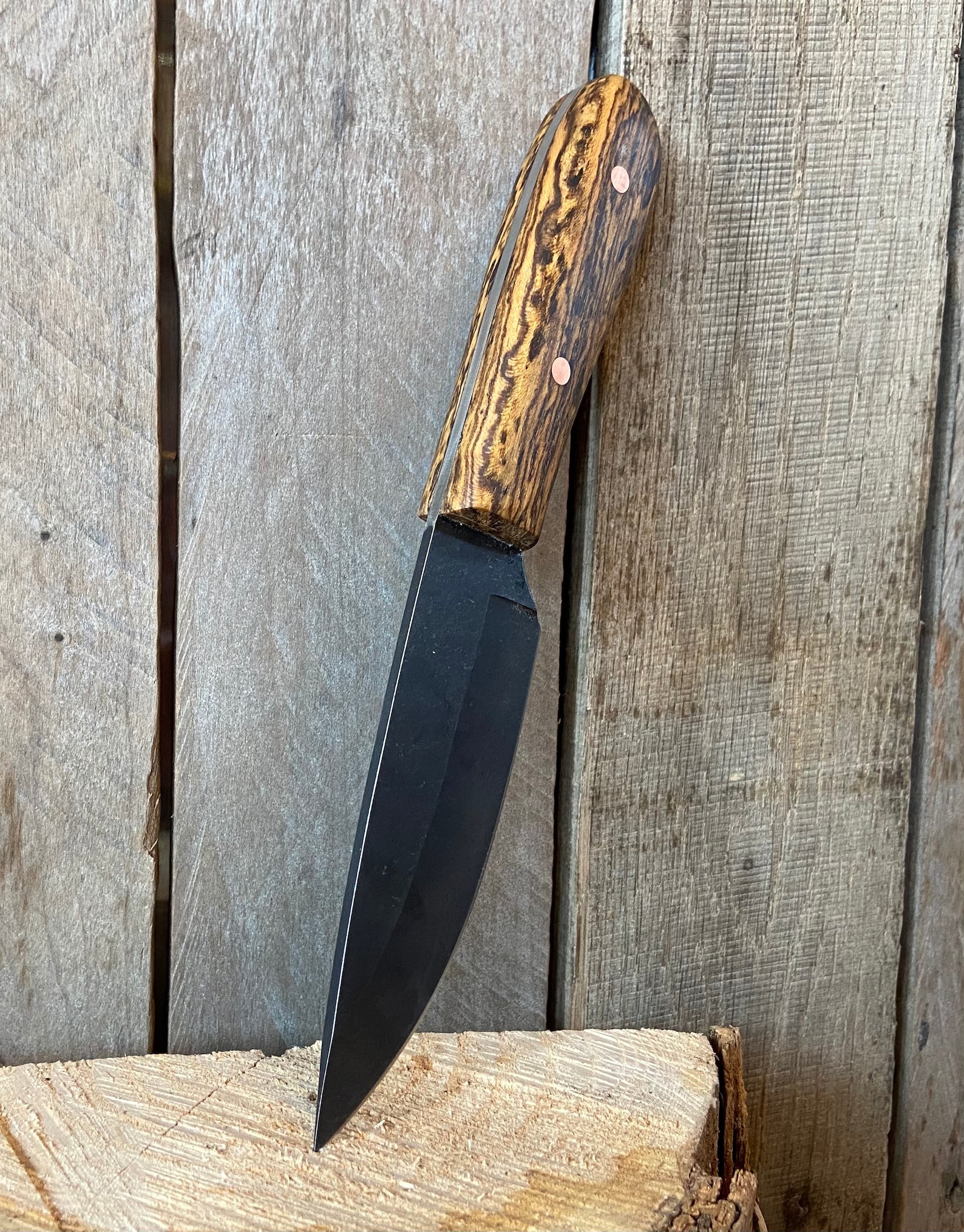 Drop Point 8 1/2” Knife With Hand-made Bocote Wood Handle - Etsy