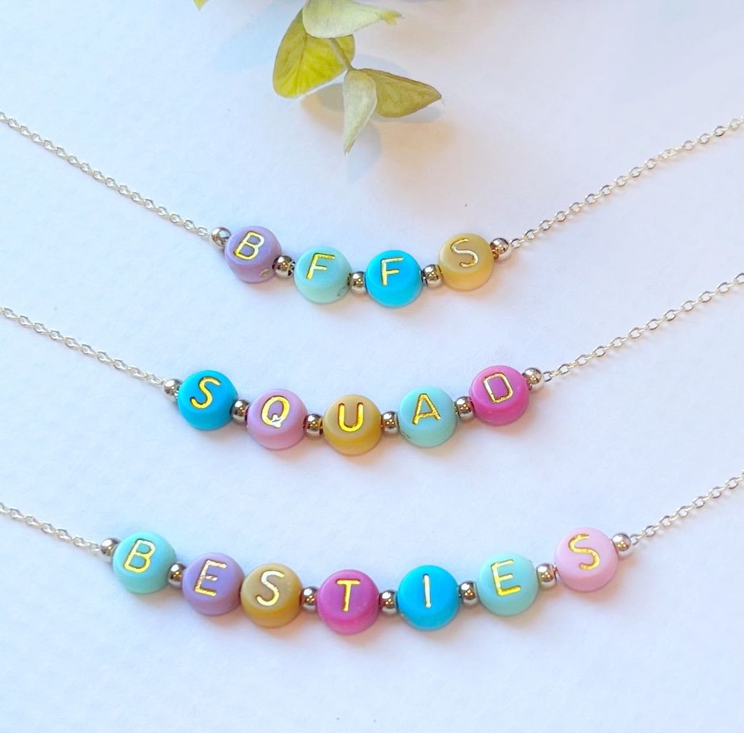 Colorful Bestie Necklace | Besties Necklace | FAST Shipping | BFF ...