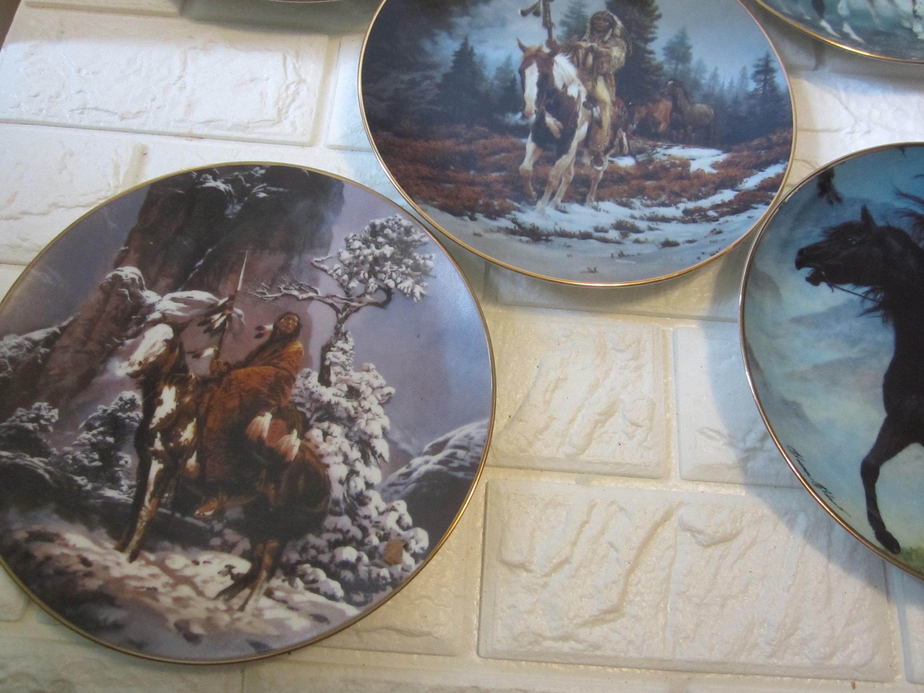 Native American Indian Collector Plates Set of Five - Etsy