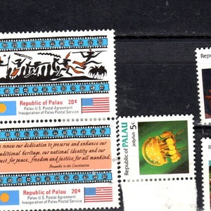Palau Stamp Collection - Etsy