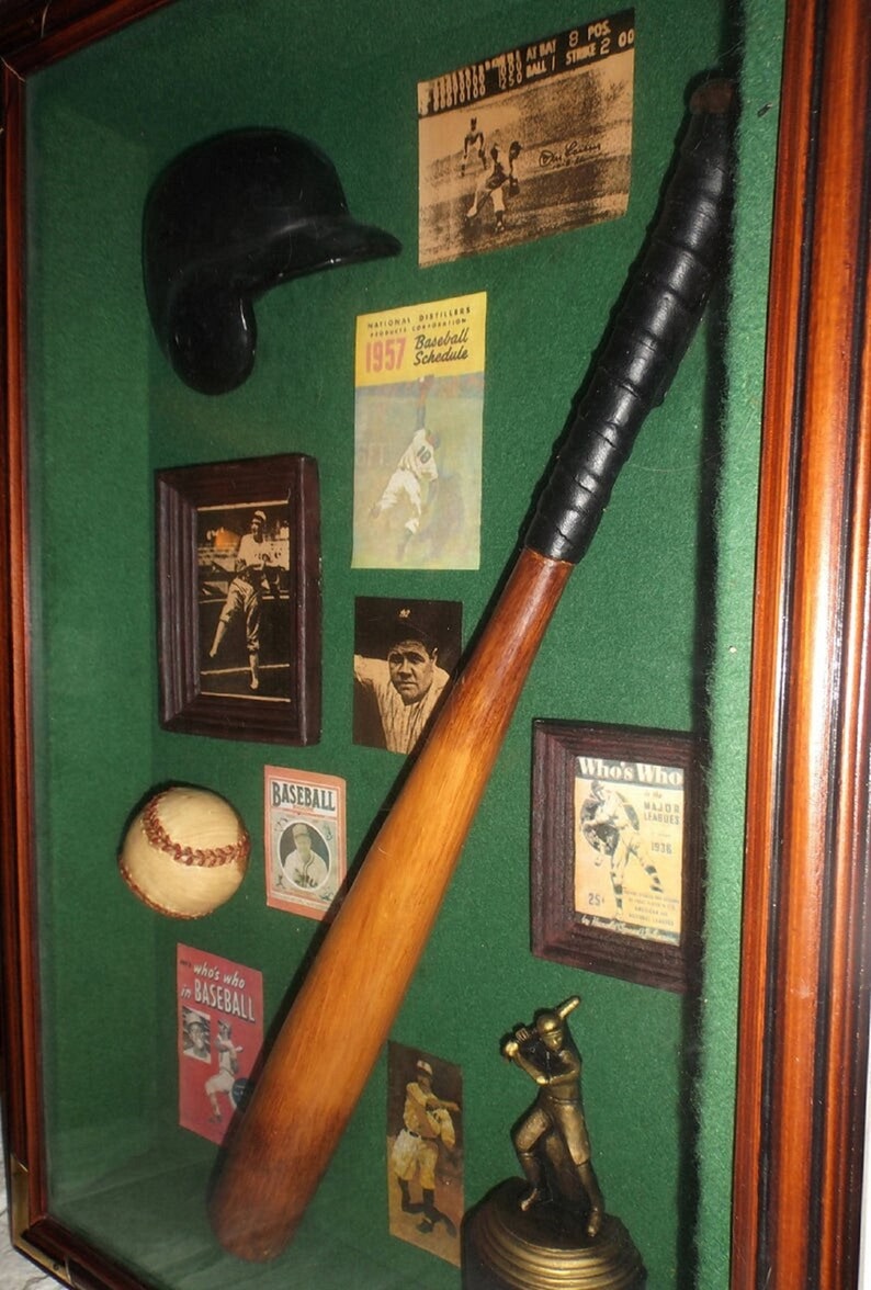 Baseball Shadow Box Art - Etsy