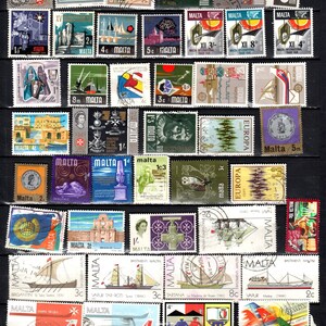Malta Stamp Collection - Etsy