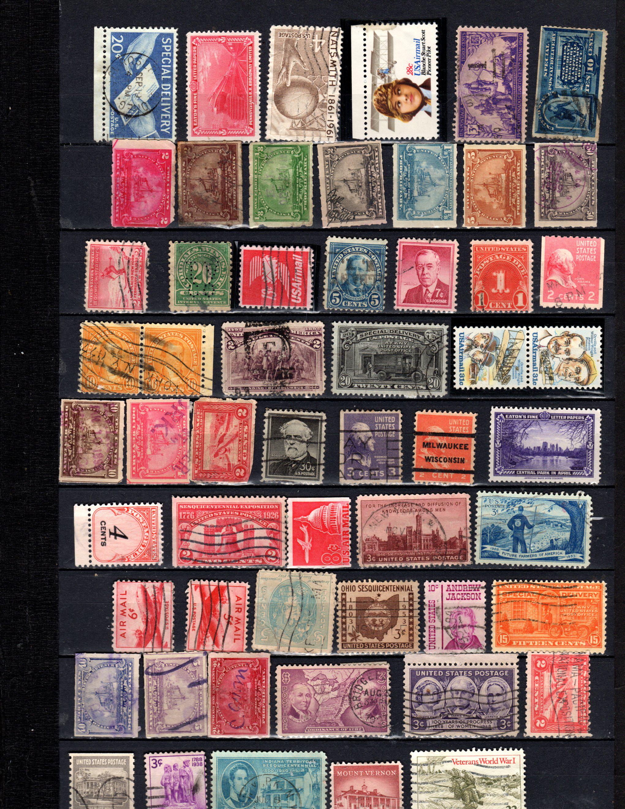 U.S. Vintage Stamp Collection - Etsy
