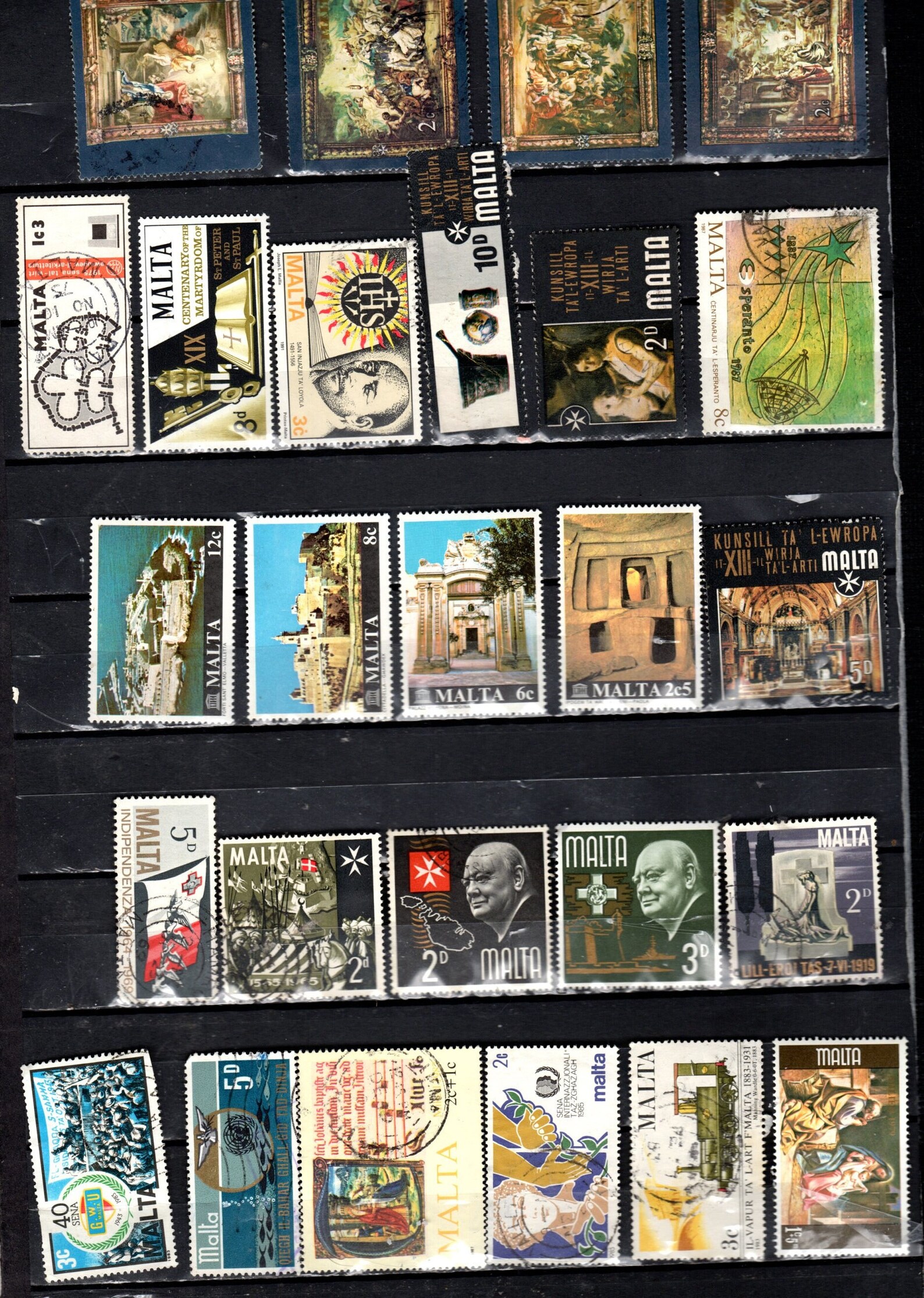 Malta Stamp Collection - Etsy