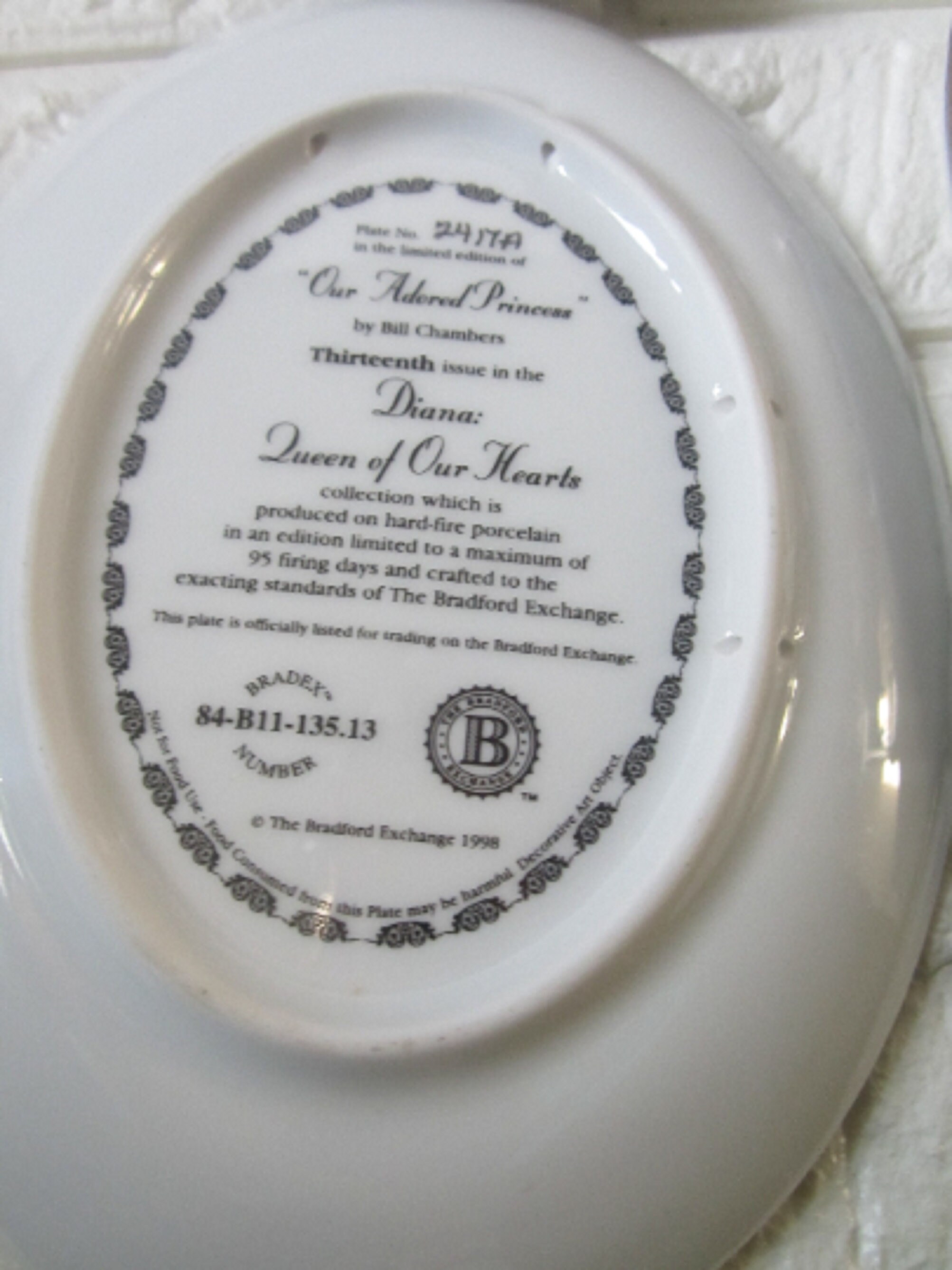 Princess Diana Collector Plates - Etsy