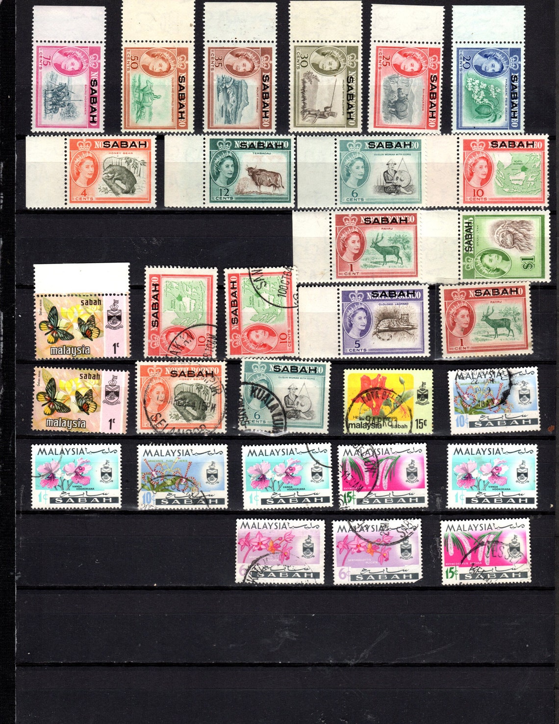 Sabah Stamp Collection - Etsy