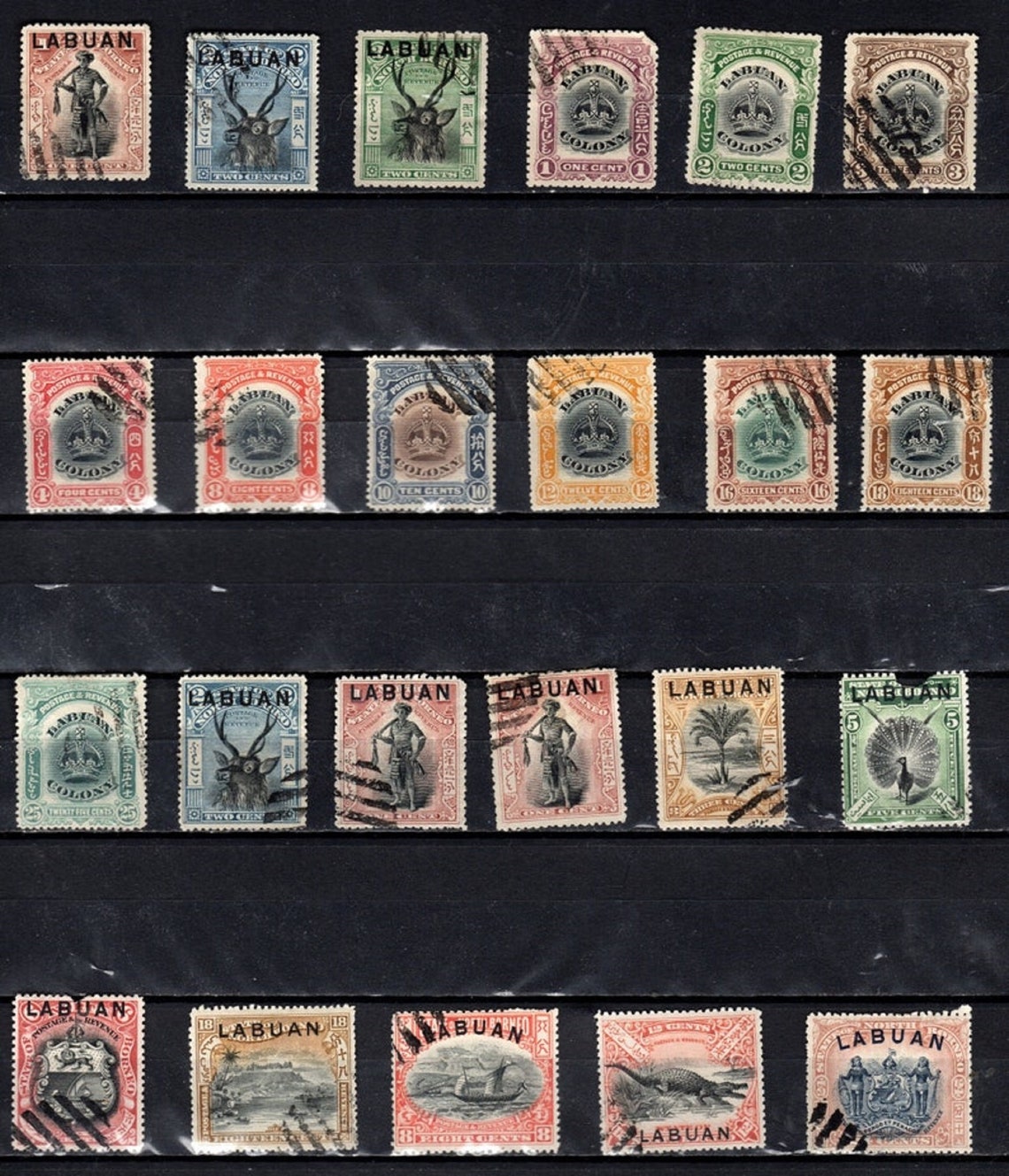 Rare Labuan Colony Stamp Collection - Etsy