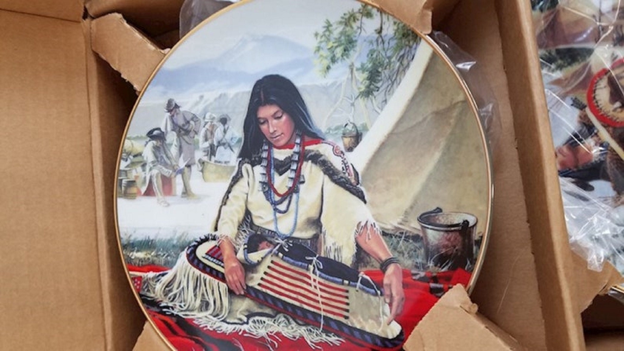 Native Indian Collector Plates Set of Six - Etsy