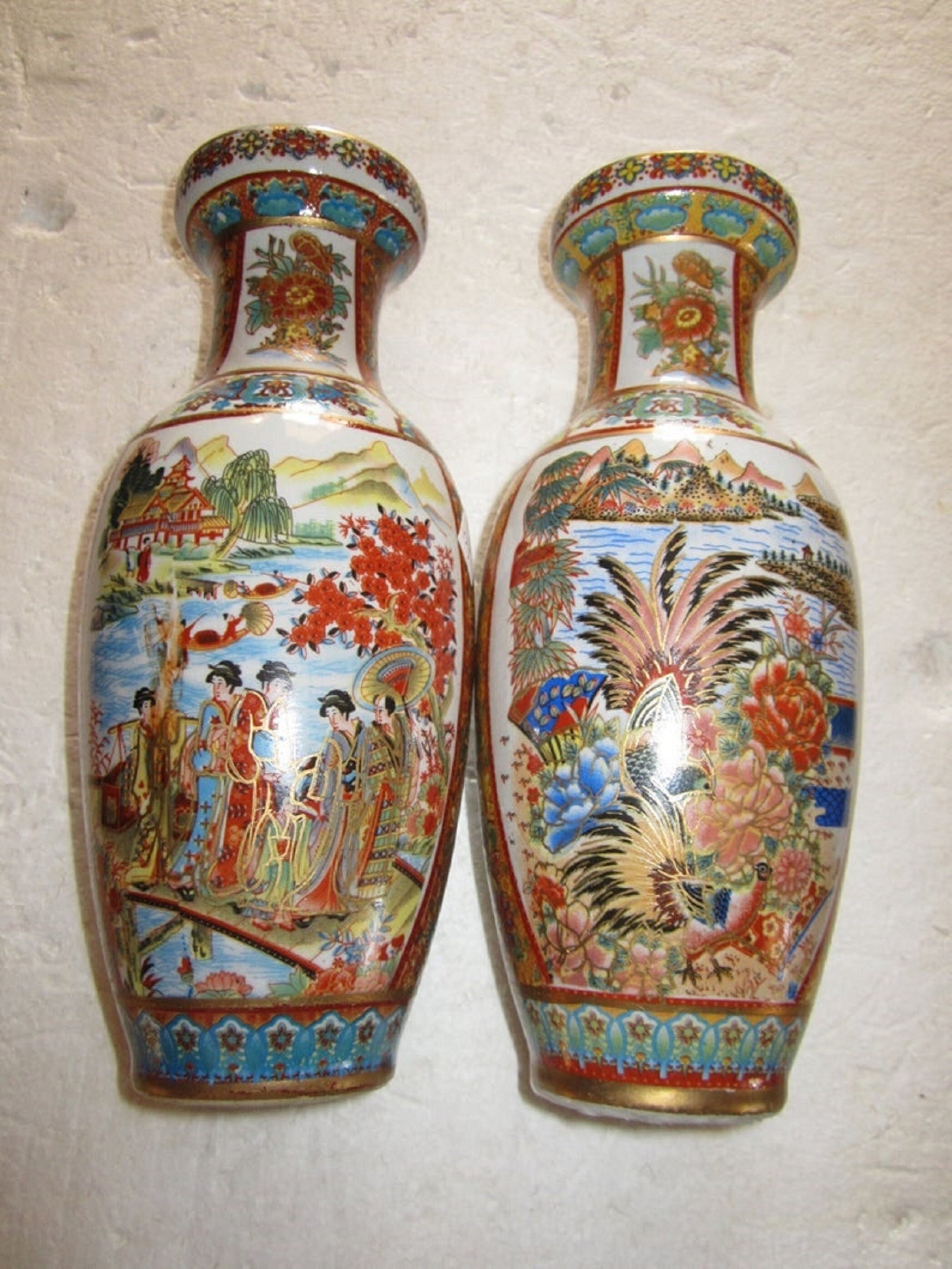 Pair of Chinese Vases - Etsy