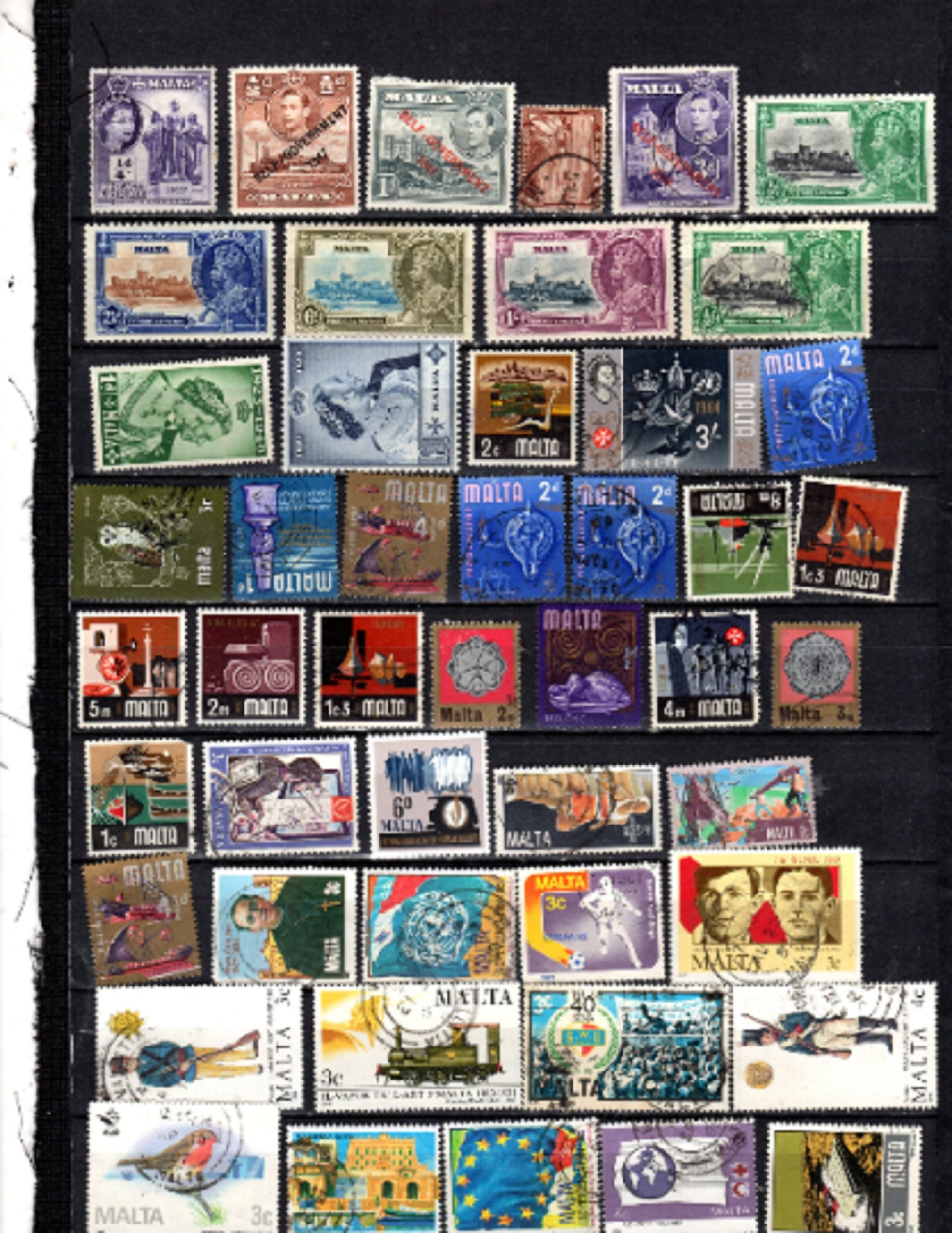 Malta Stamp Collection - Etsy