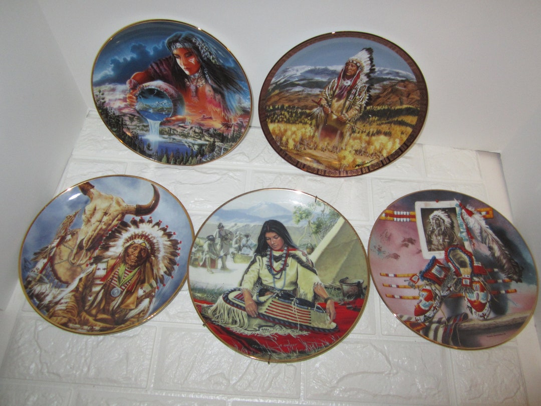 Native American Indian Collector Plates - Etsy