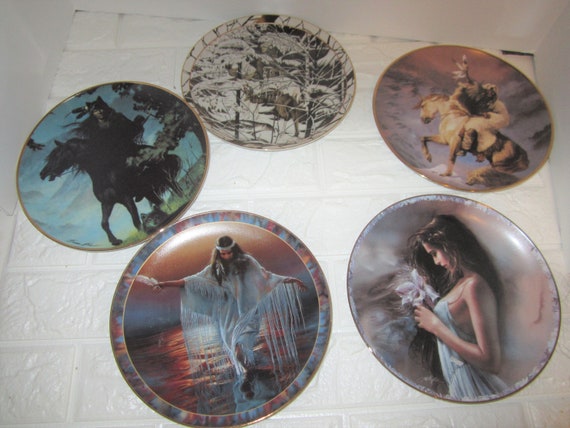 Native American Indian Collector Plates Set of Five | Etsy