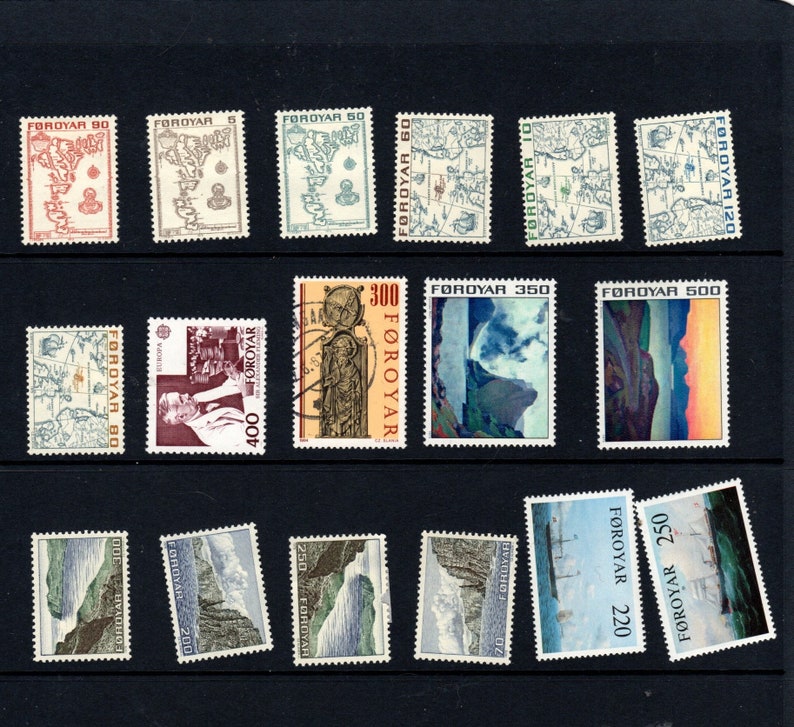 Faroe Islands Stamp Collection - Etsy